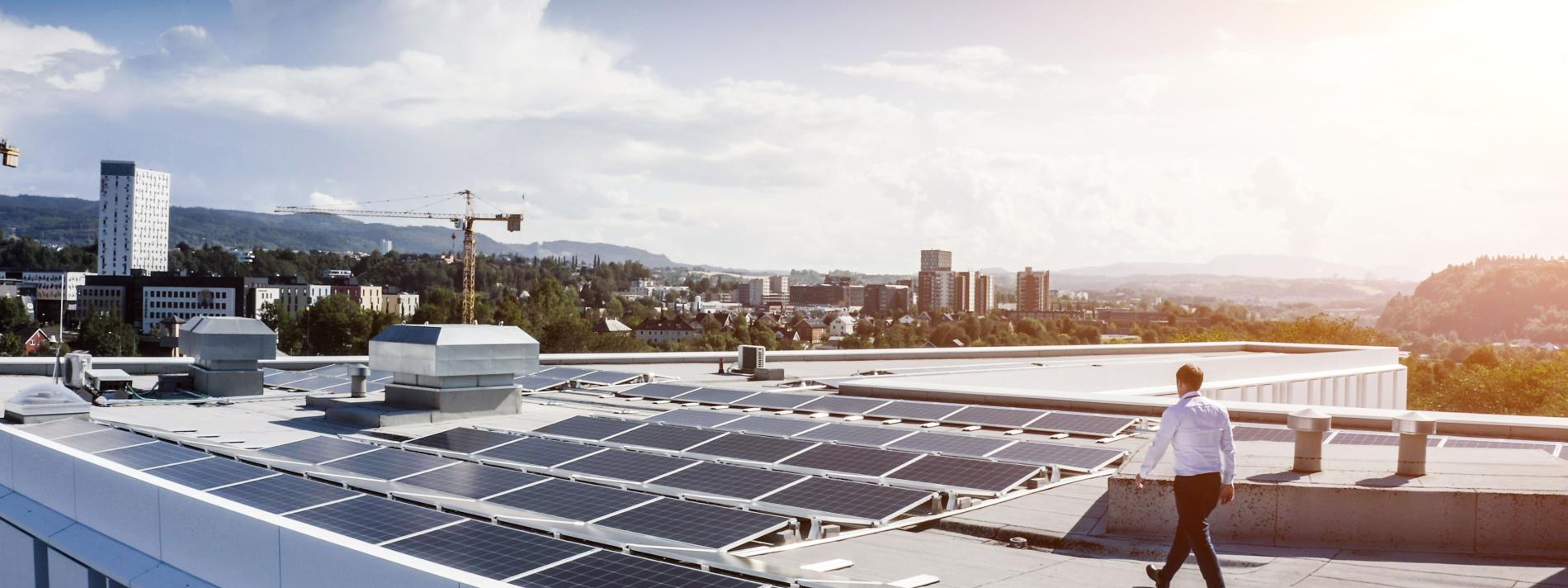 Storsatsning på solceller i Trondheim - KLP Eiendom